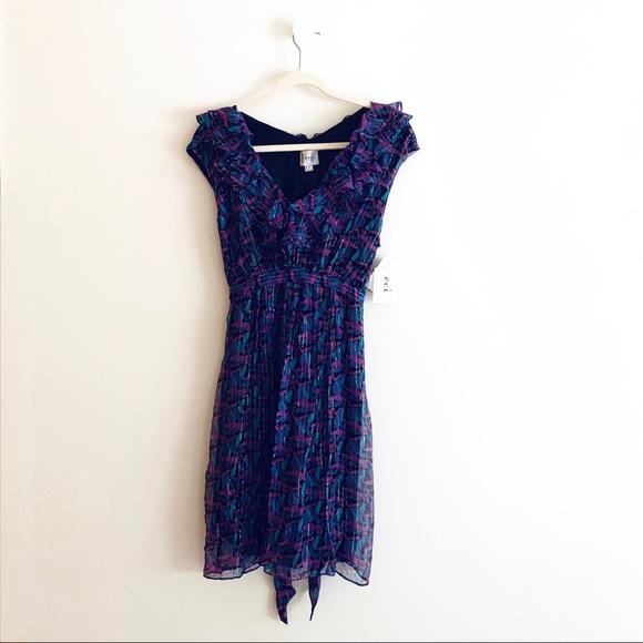 ECI | Dresses | Eci Silk Chiffon Dress | Poshmark
